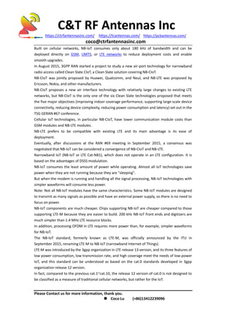 LTE-M and NB-IoT Relationships | PDF
