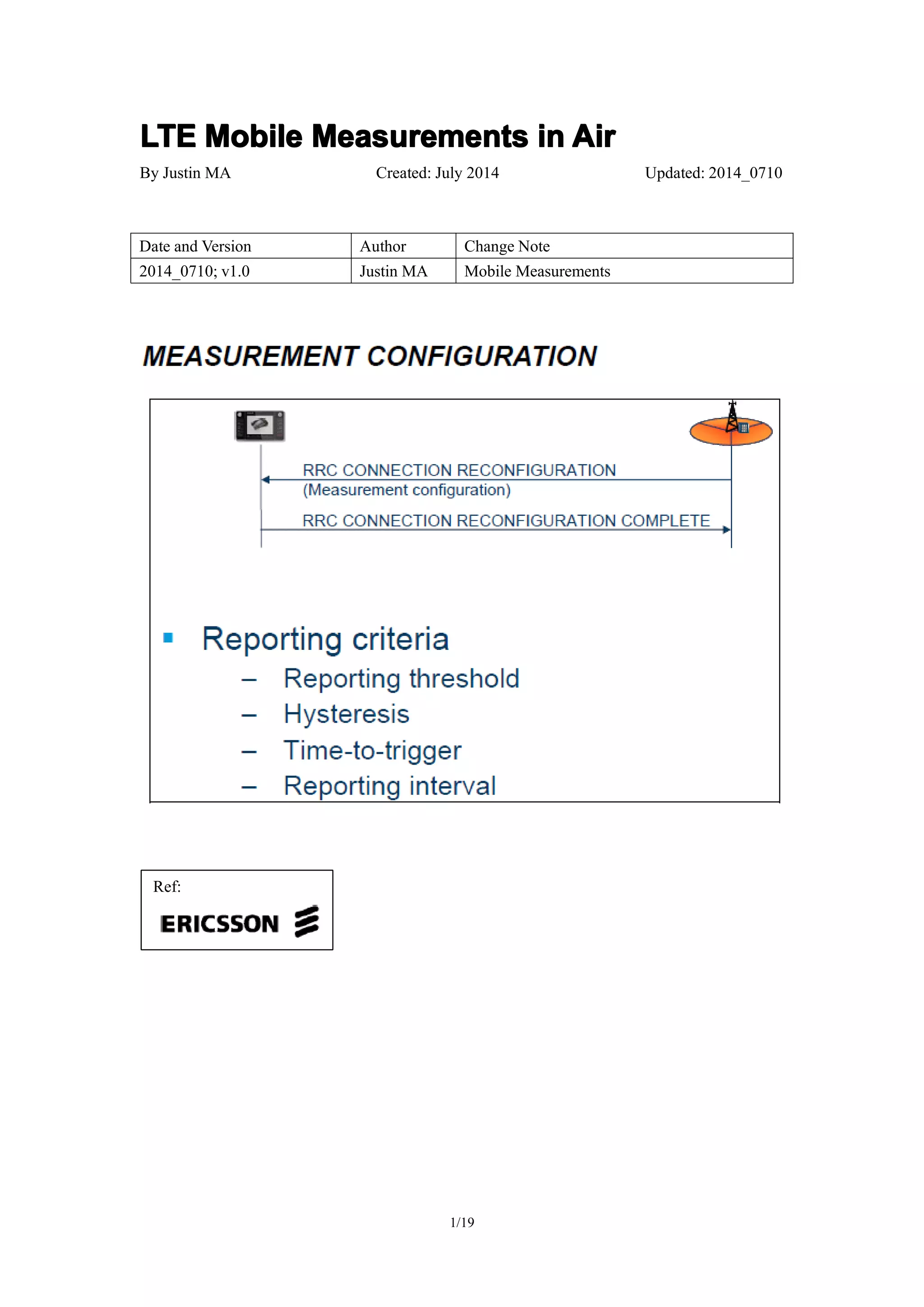 LTE Mobile Measurements in Air/eUu interface | PDF