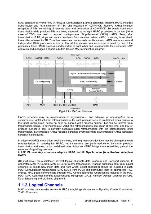 Lte protocol-stack-mac-rlc-pdcp | PDF | Operating Systems | Computer Software and Applications