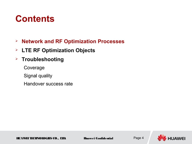 Lte rf-optimization-guide | PPT | Computer Networking | Computing