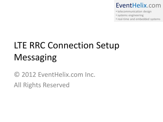 Lte rrc-connection-setup-messaging | PDF | Computer Networking | Computing