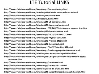 Lte system basics tutorial | what is LTE | PPTX | Internet | Computing