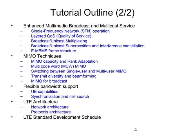 Lte tutorial | PPT