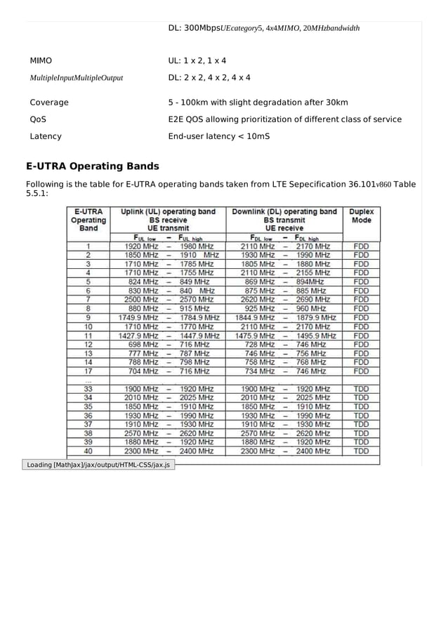 Lte basic parameters | PDF