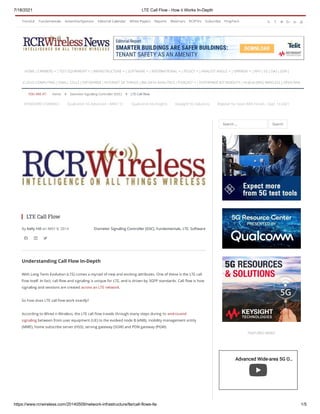 LTE Call FlowLTE Call Flow introduction and overview | PDF