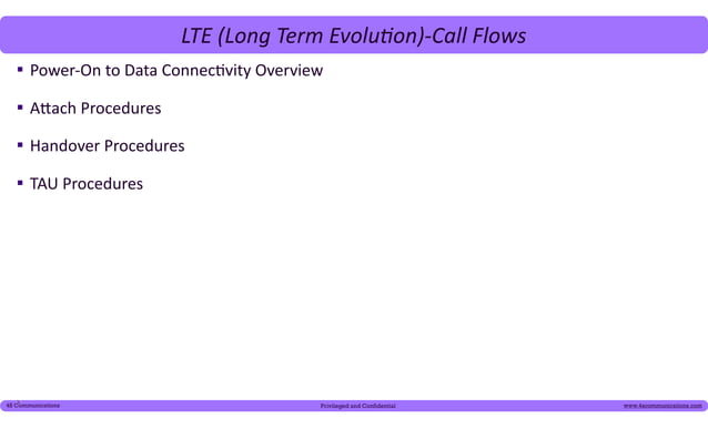 Lte call flows | PDF