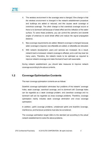 Lte coverage optimization analysis | DOCX