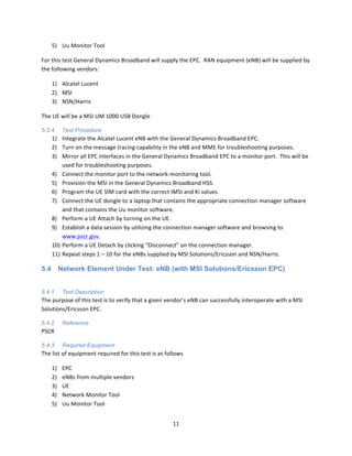 Lte demonstration network test plan phase 3 part_1-v2_4_05072013 | PDF