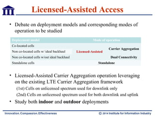 LTE direct in unlicensed spectrum | PPTX