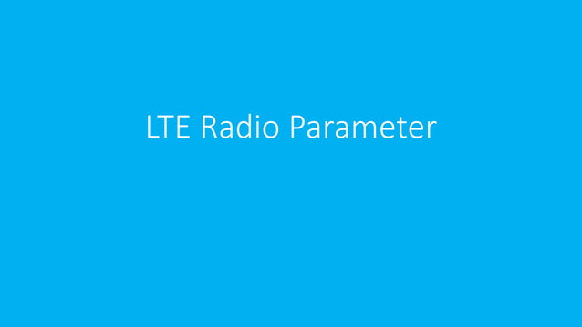 Lte drive test parameter introduction | PDF | Computer Networking ...