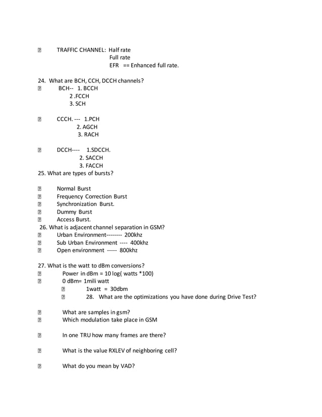 Lte Drive Test Parameters Docx