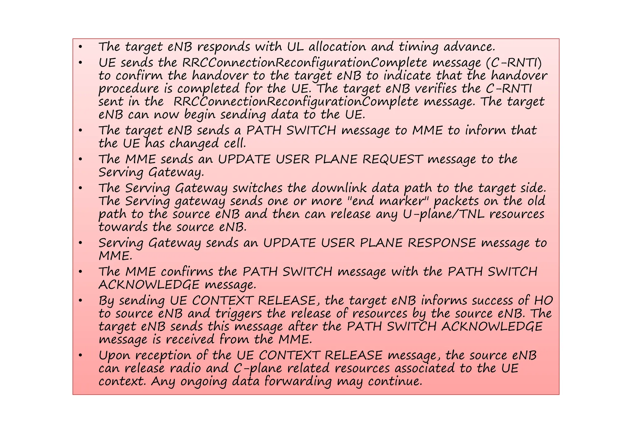 LTE Call Flow Procedures ,Intra LTE HO procedure | PPT LTE Call Flow Procedures ,Intra LTE HO procedure | PPT