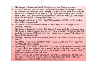 LTE Call Flow Procedures ,Intra LTE HO procedure | PPT