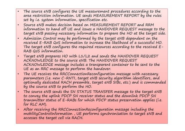 LTE Call Flow Procedures ,Intra LTE HO procedure | PPT