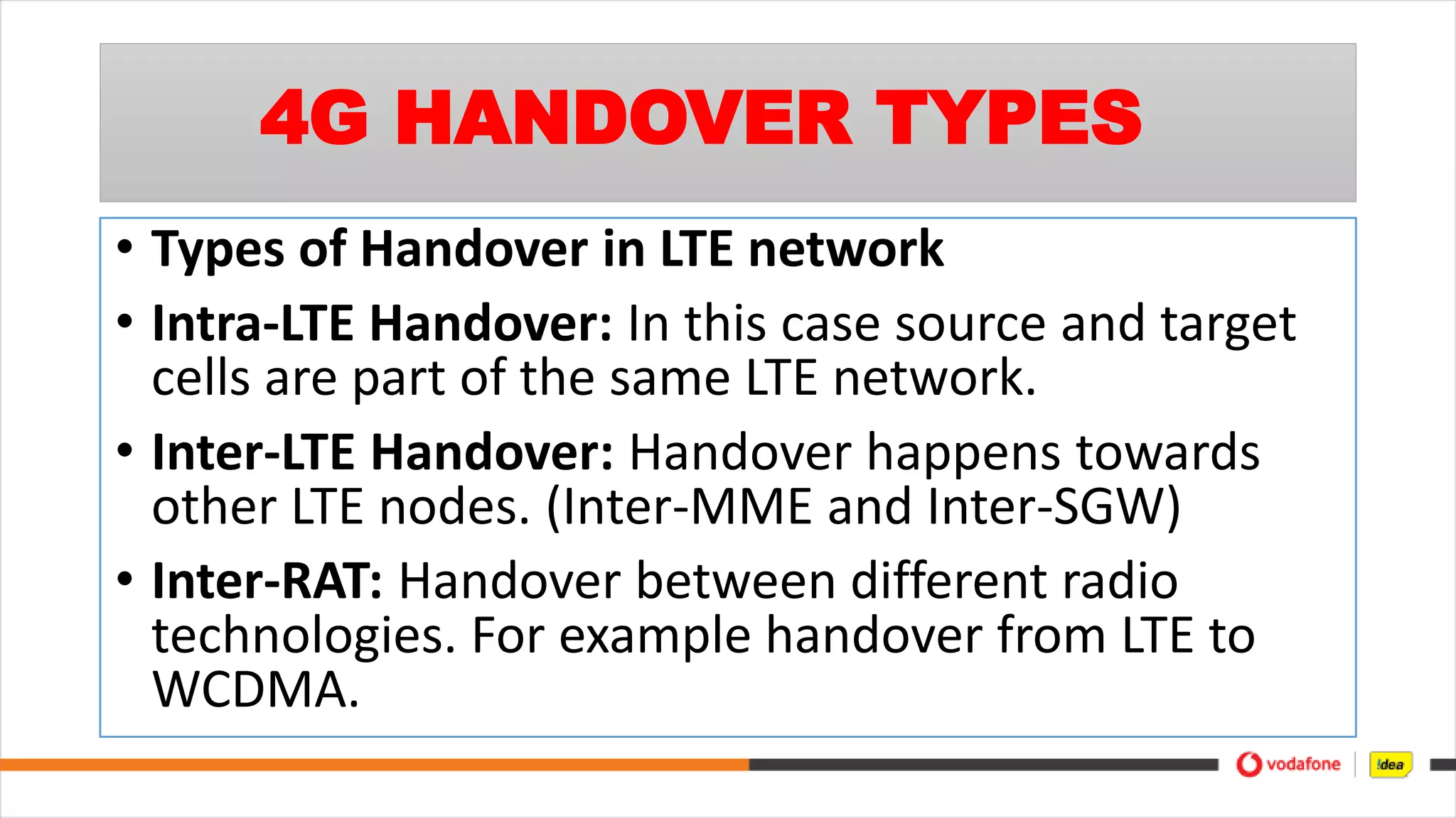 4G Handovers || LTE Handovers || | PPTX