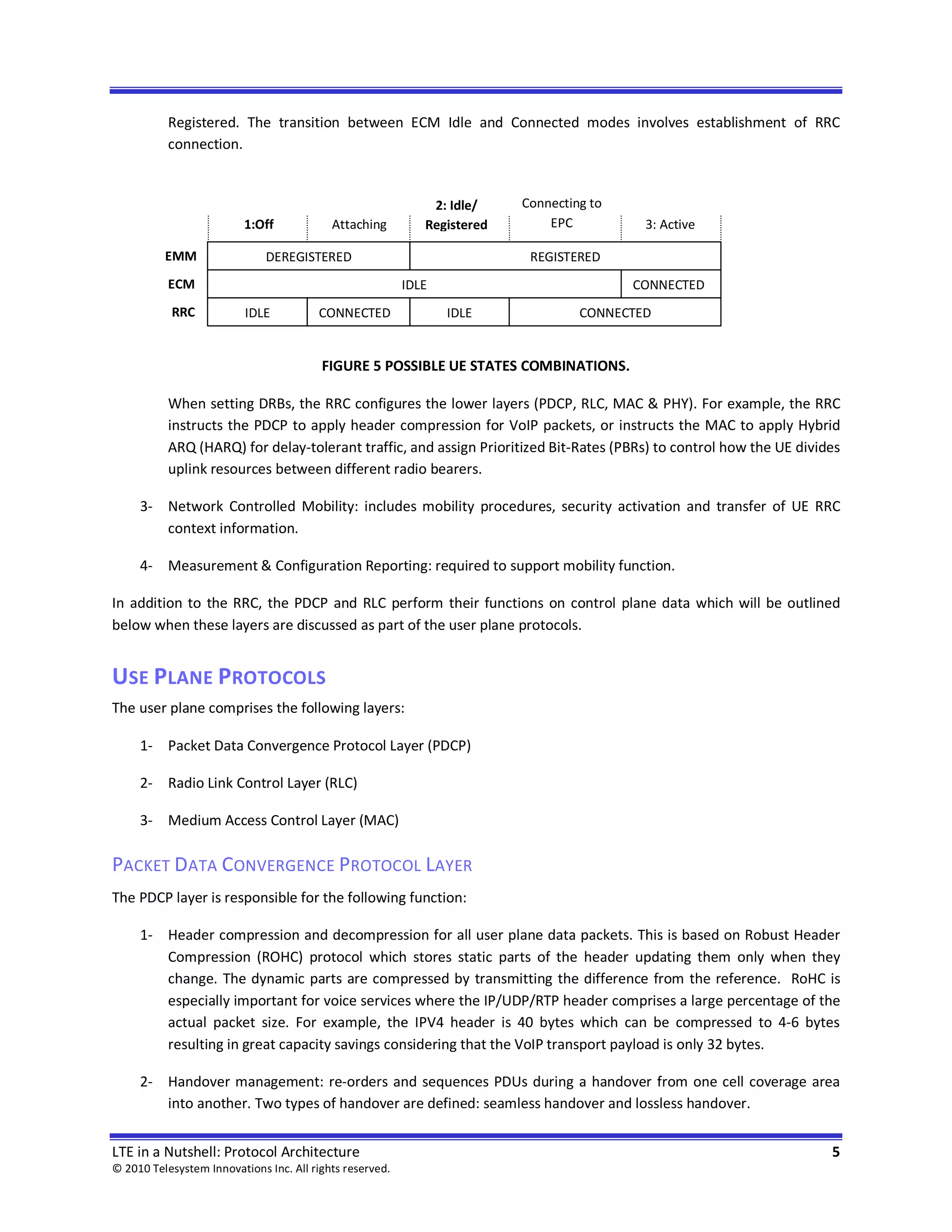 LTE in a Nutshell: Protocol Architecture | PDF