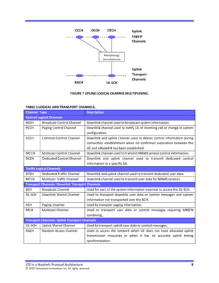 LTE in a Nutshell: Protocol Architecture | PDF