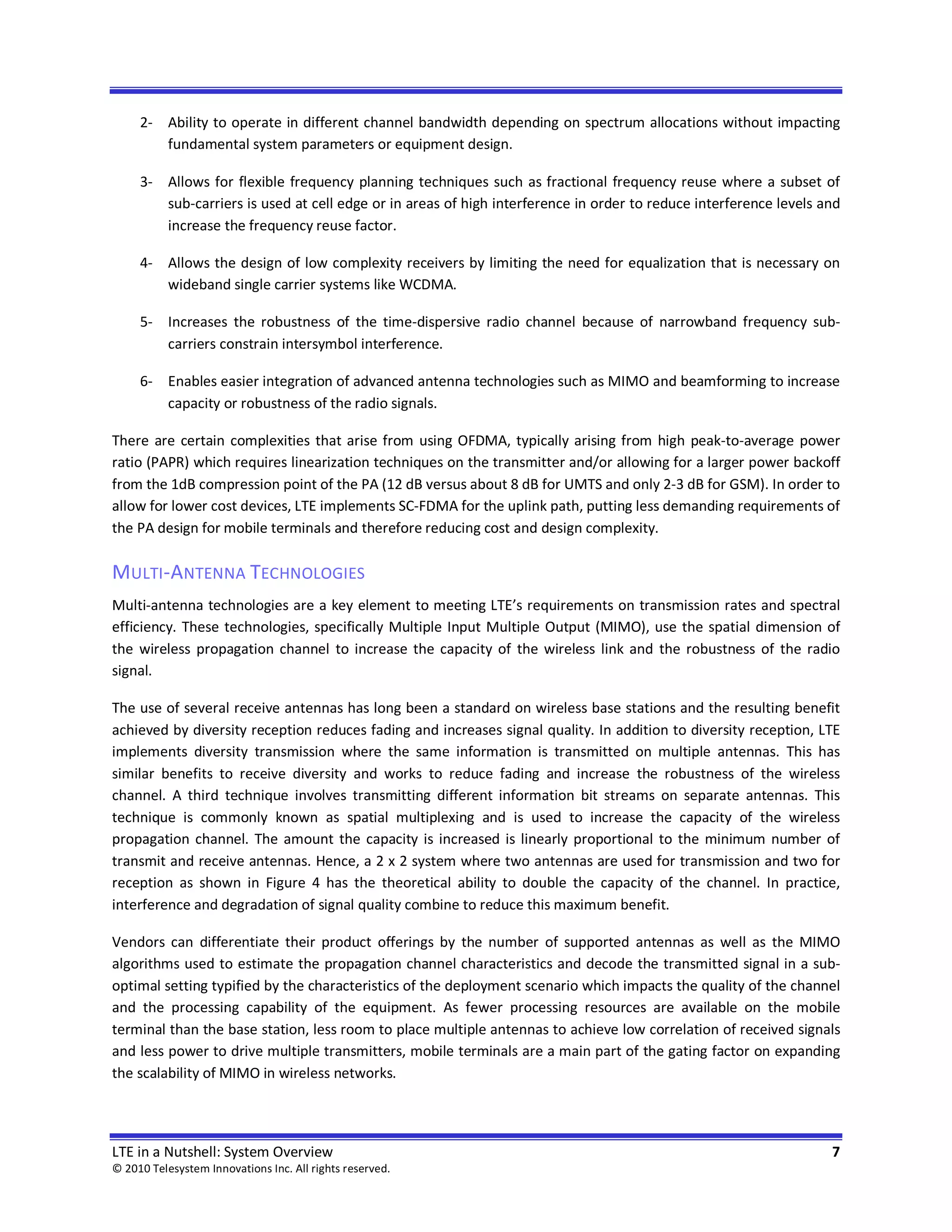 LTE in a Nutshell: System Overview | PDF