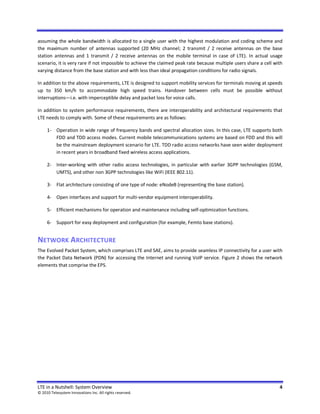 LTE in a Nutshell: System Overview | PDF