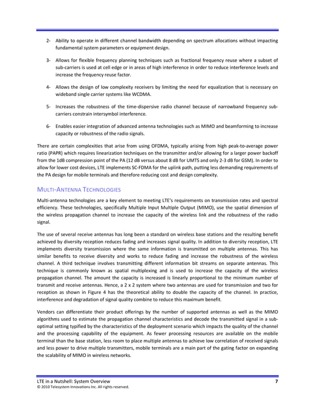 LTE in a Nutshell: System Overview | PDF
