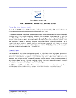 LTE in a Nutshell: System Overview | PDF
