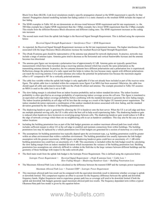 Lte in bullets, uplink link budgets | PDF | Digital Audio | Computer ...