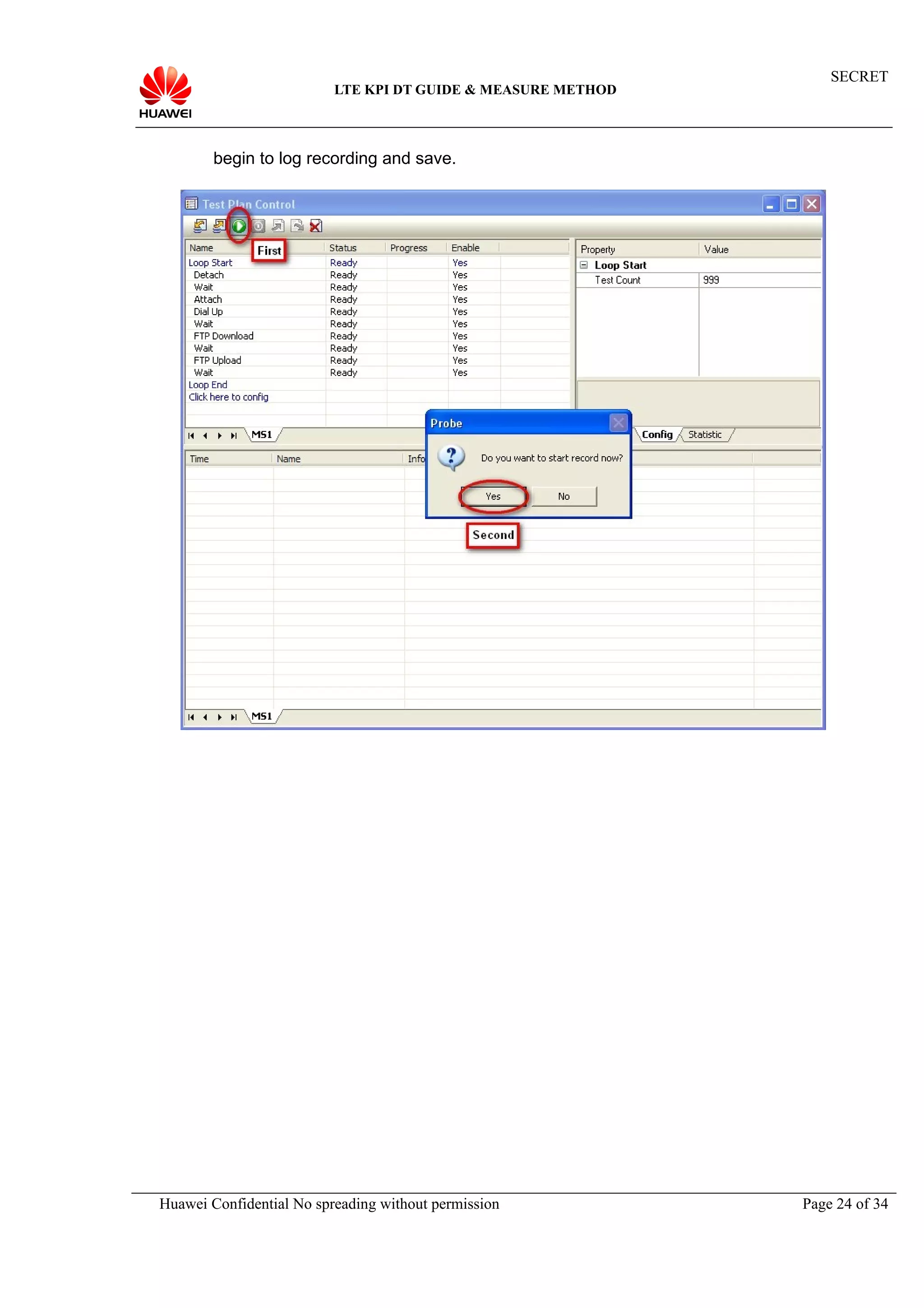 Lte kpi dt guide & measure method. | DOC