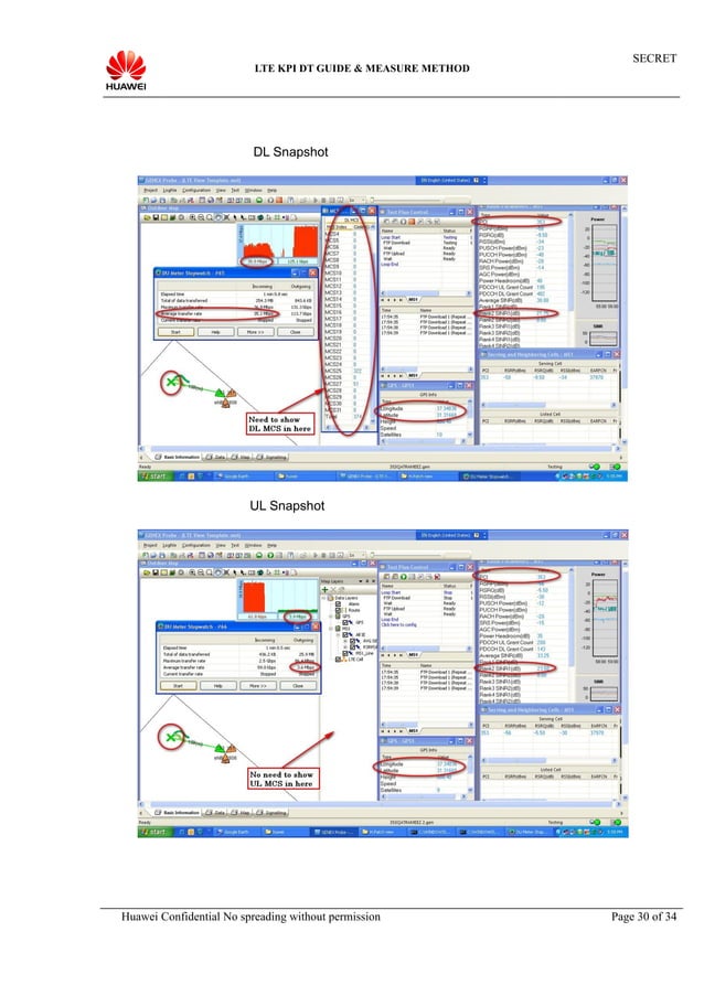 Lte kpi dt guide & measure method. | DOC