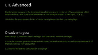 Lte(long term evolution) 4G LTE | PPTX