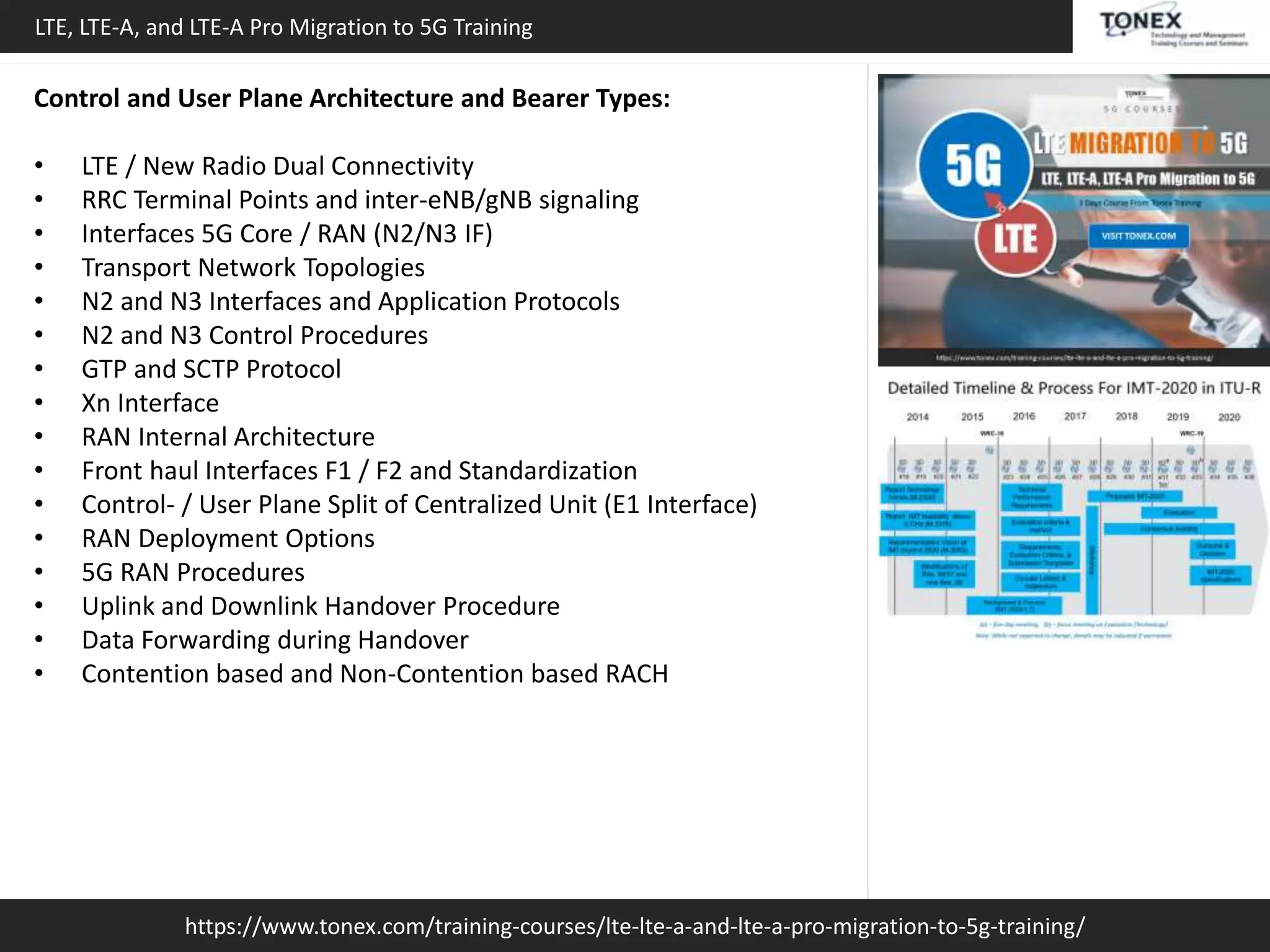 LTE, LTE A, and LTE A Pro Migration to 5G Training : Tonex Training | PPTX | Computer Networking ...