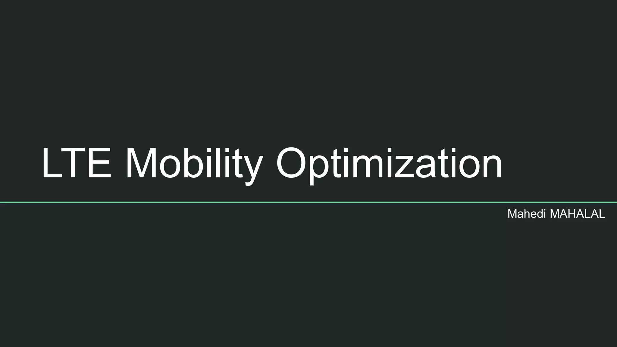 Lte mobility optimization | PDF