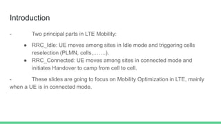 Lte mobility optimization | PDF