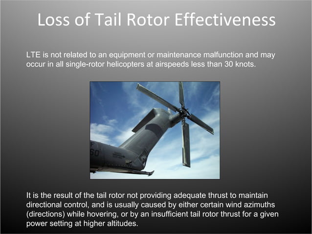 Loss of Tail Rotor Effectiveness -English- | PPT
