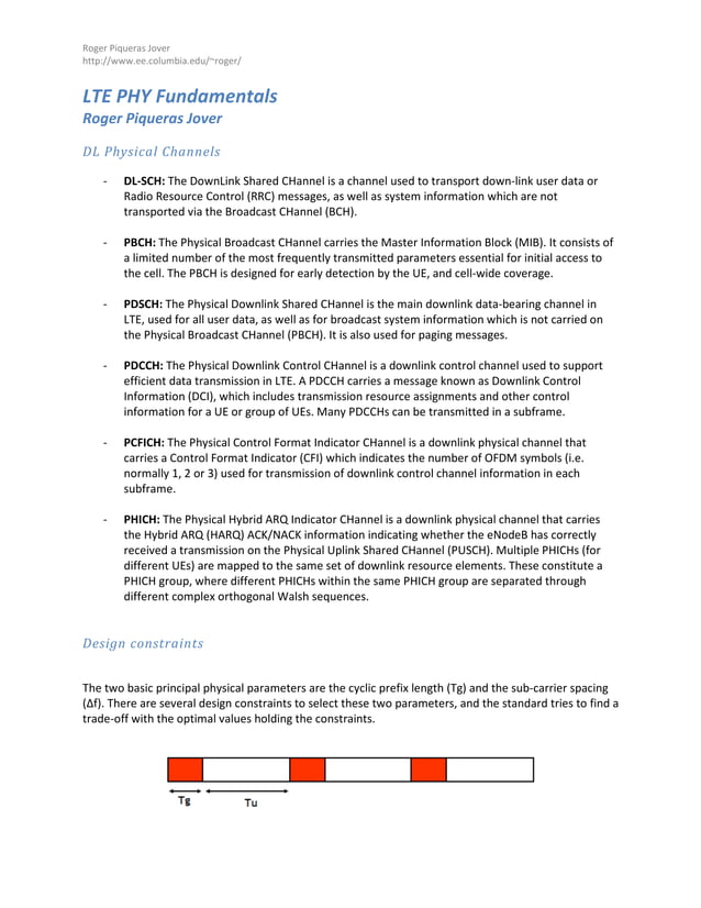 Lte phy fundamentals | PDF