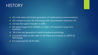 Overview of LTE & VoLTE | PPTX