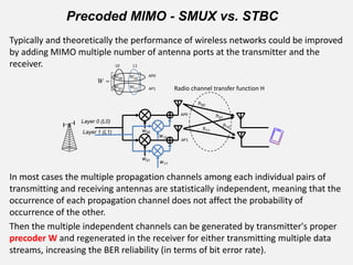 LTE Precoded MIMO SMUX vs. STBC analysis | PDF