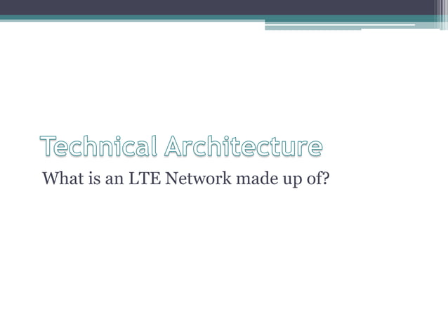 Lte Presentation Ppt