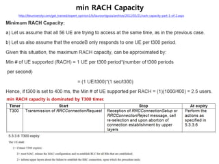 Lte rach configuration and capacity | PPTX