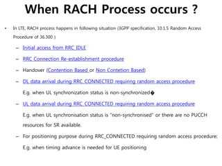 Lte rach configuration and capacity | PPTX
