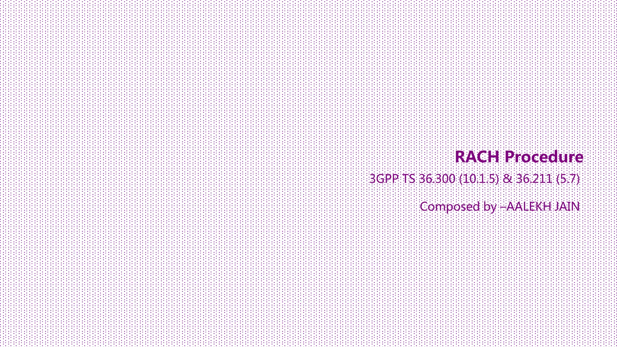 Lte Rach Procedure Ppt