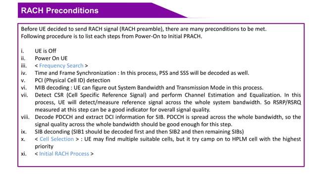 LTE RACH Procedure | PPTX