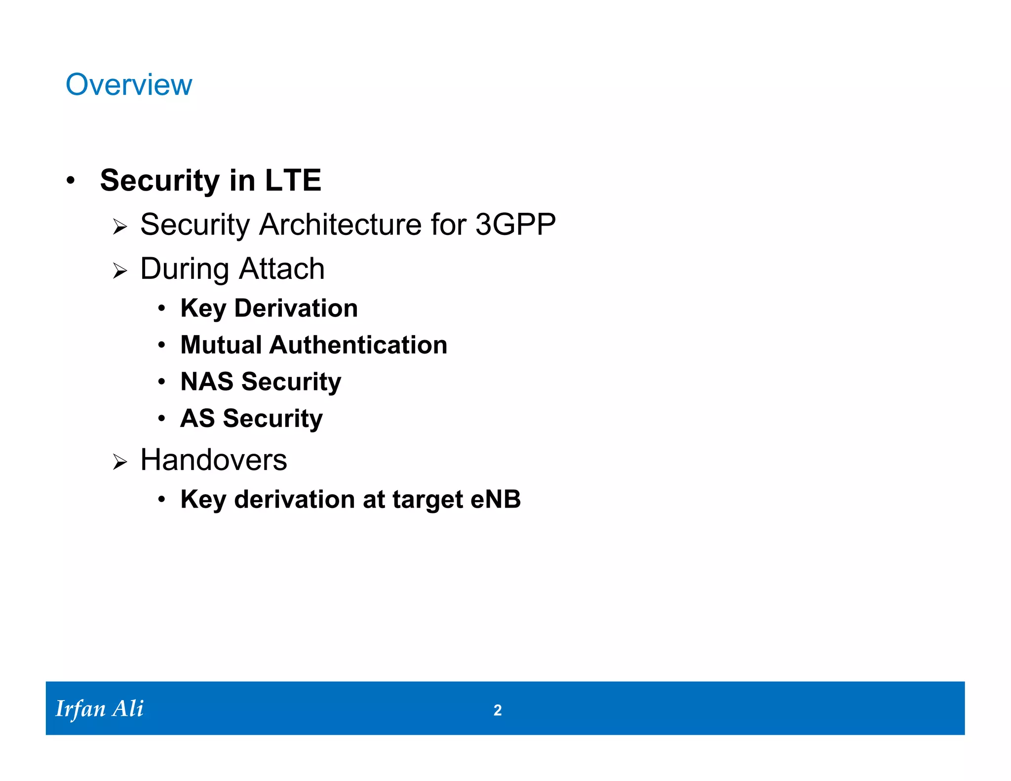 Lte security overview | PDF