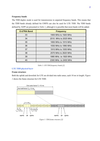 LTE TDD Technology Overview | PDF