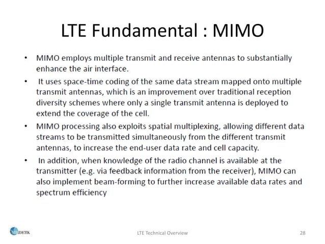 Lte technical overview | PDF | Computer Networking | Computing