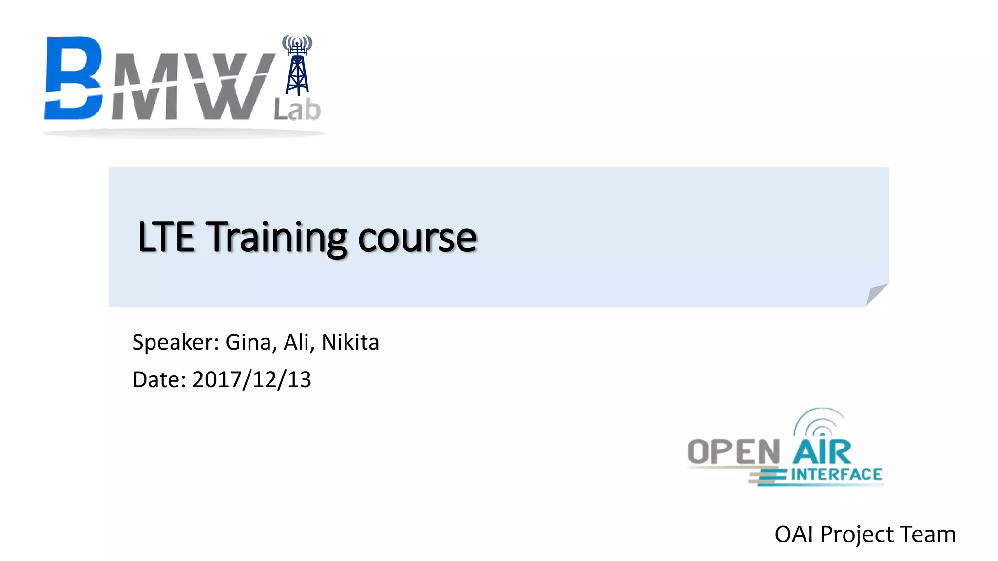 LTE Training Course | PPTX | Operating Systems | Computer Software and Applications