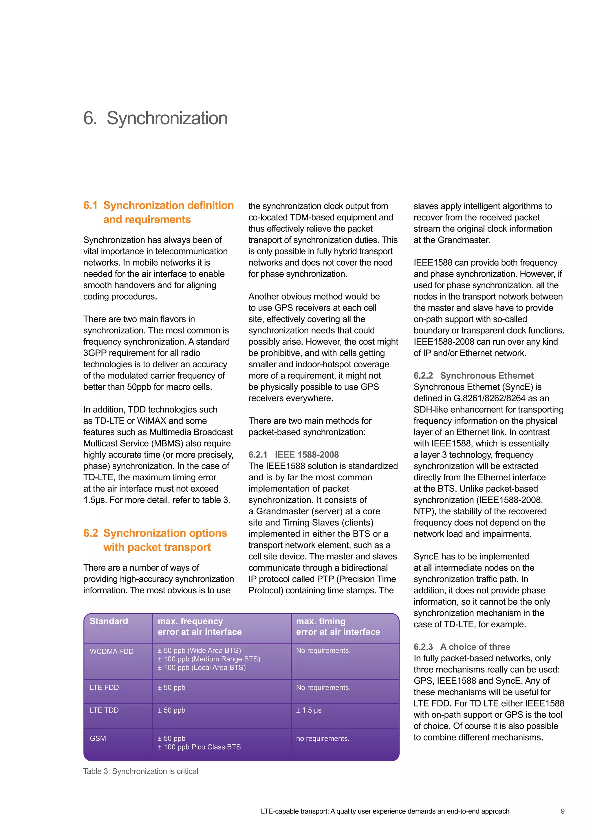 Lte transport requirements | PDF | Computer Networking | Computing