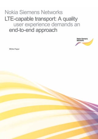 Lte transport requirements | PDF | Computer Networking | Computing