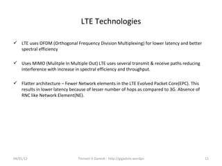 Long Term Evolution (LTE) - | PPT