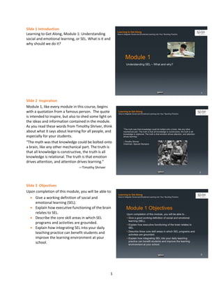 Understanding SEL--What and why? | PDF
