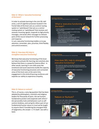 Understanding SEL--What and why? | PDF